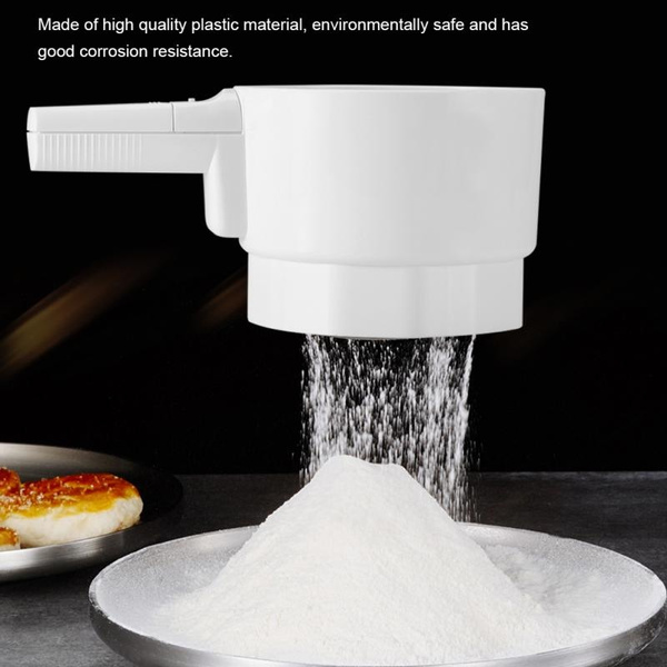 Electric Flour Filter Strainer Handhold Strainer Flour Sieve Sugar ...