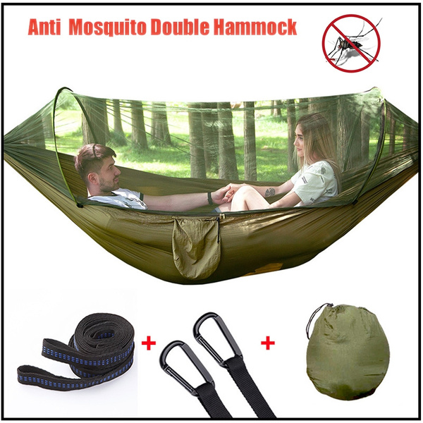 Camping Hammock with Mosquito Net, Pop-Up Double Hammock with Bug net ...