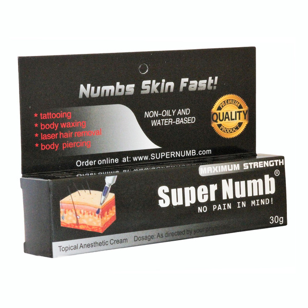 30g SUPER NUMB® Topical Numbing Cream Anesthetic Painless Tattoo ...