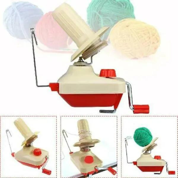 Woolen Yarn Fiber String Ball Wool Winder Holder Handheld Hand-operated ...
