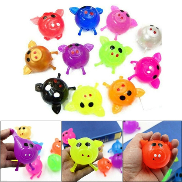 Jello Pig Cute Anti-stress Decompression Splat Ball Vent Toy Smash ...