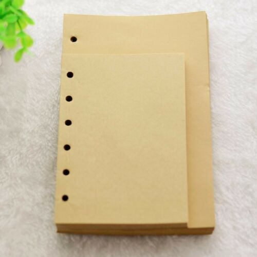 45 Sheets A5/A6/A7 Blank Kraft Planner Diary Insert Refill Schedule ...