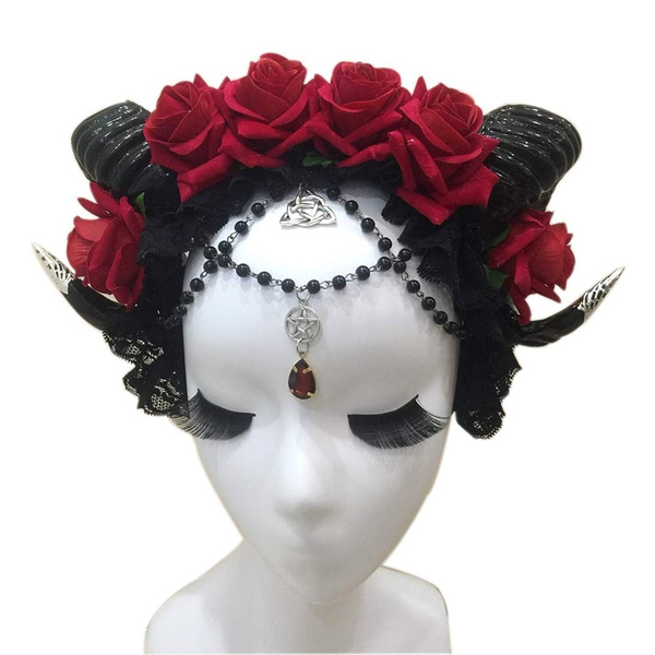 Steampunk Horns Headdress Gothic Headand- Halloween Horns Cosplay ...