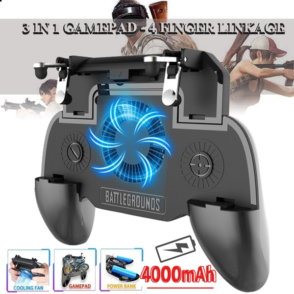 Three-in-One Mobile Gaming Gamepad With Cooler Cooling Fan With Mobile ... Three-in-One Mobile Gaming Gamepad With Cooler Cooling Fan With Mobile ...