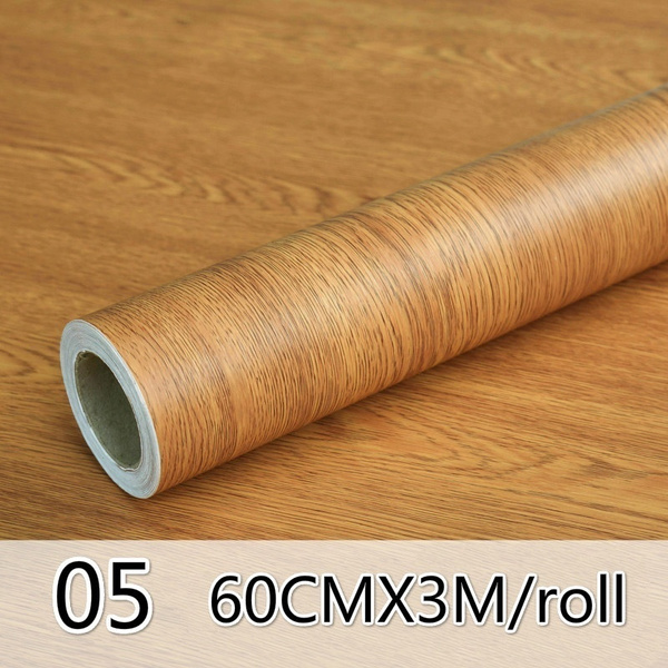 Wood Grain Wallpapers Self-adhesive Waterproof Old Furniture Vinyl ...