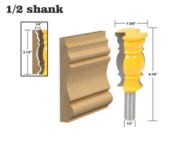 1pc 12.7mm 1/2" Shank High-grade Handrail Cutter Wood Router Bit ...