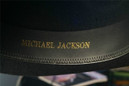 MJ Michael Jackson Black Collection Wool Fedora Hat Cap with Name for ...