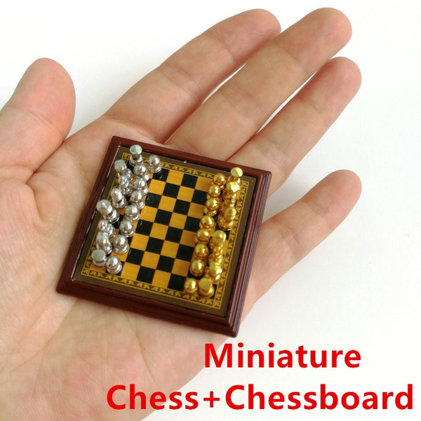Newest Miniature Min Chess Chessboard Dollhouse Dolls House DIY Decor ...