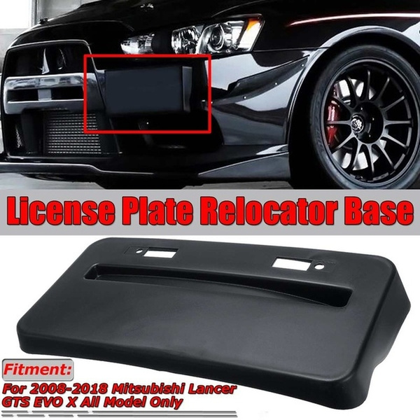 New Car Front Bumper License Plate Frame Relocator Base for Mitsubishi ...