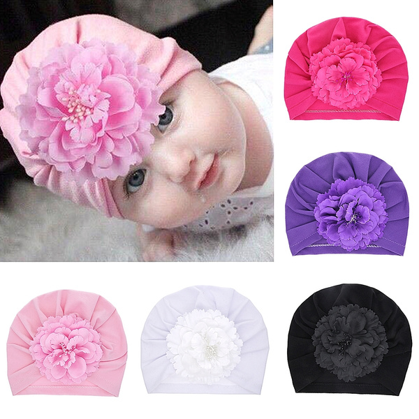 India Cap Children's Infant Baby Scarf Big Flower Bohemian Style ...