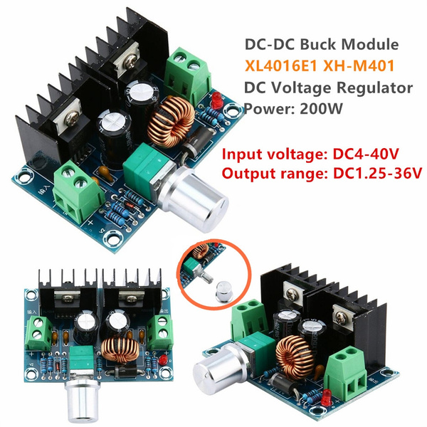 DC-DC XH-M401 Buck Module XL4016E1 200W High Power DC Voltage Regulator ...
