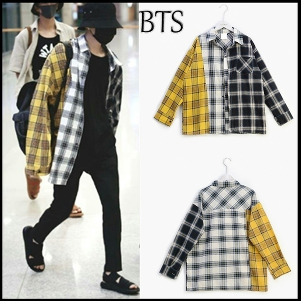 BTS Bulletproof Youth Club SUGA Tricolor Splicing Female Coat New&hot ...