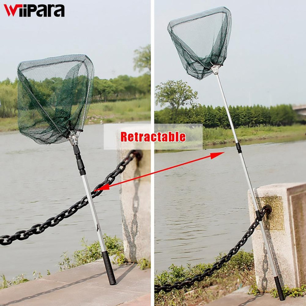 WIIPARA Fishing Nets Multiple sizes Large Handle Aluminum Telescoping ...