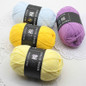 4 Strands of Wool Soft Crochet Milk Cotton Knitting Yarn Baby Knit Wool ...