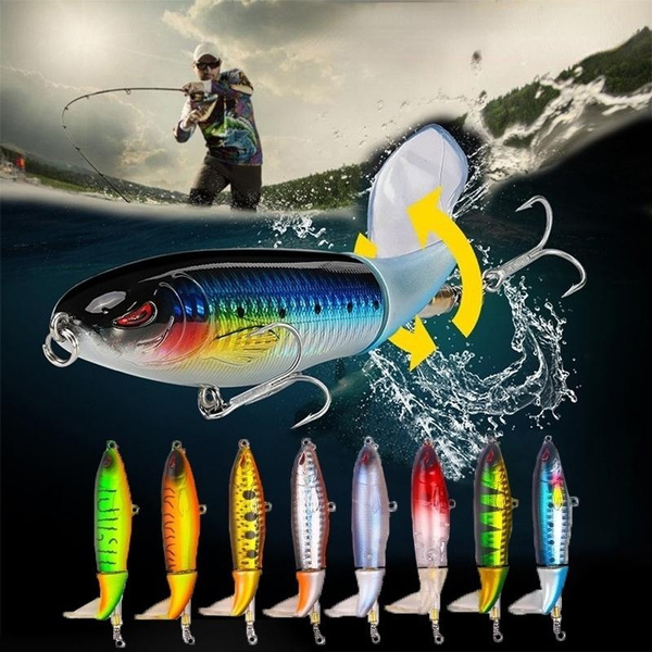 8 Style Whopper Plopper Fishing Lures Artificial Floating HardBait ...