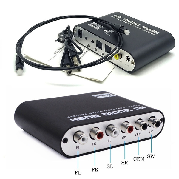 Mini 5.1 Dolby High Fidelity Audio Decoder Digital Optical Converter ...