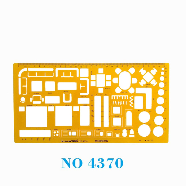 1:50 Interior Decorator Design Drawing Template Architectural Furniture ...