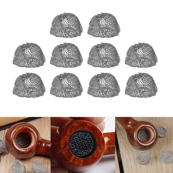 10 Pcs Tobacco Smoking Pipe Metal Filter Screen Steel Mesh Pipes ...