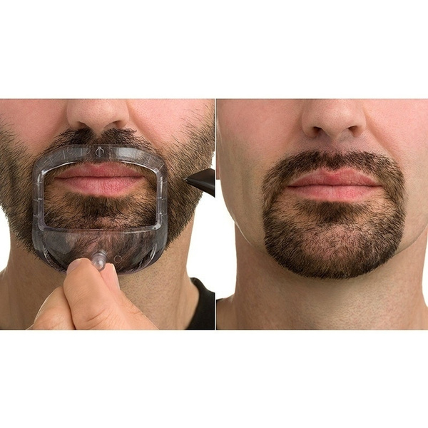 5 Pcs/set Transparent Goatee Shaping Template Goatee Beard Care ...