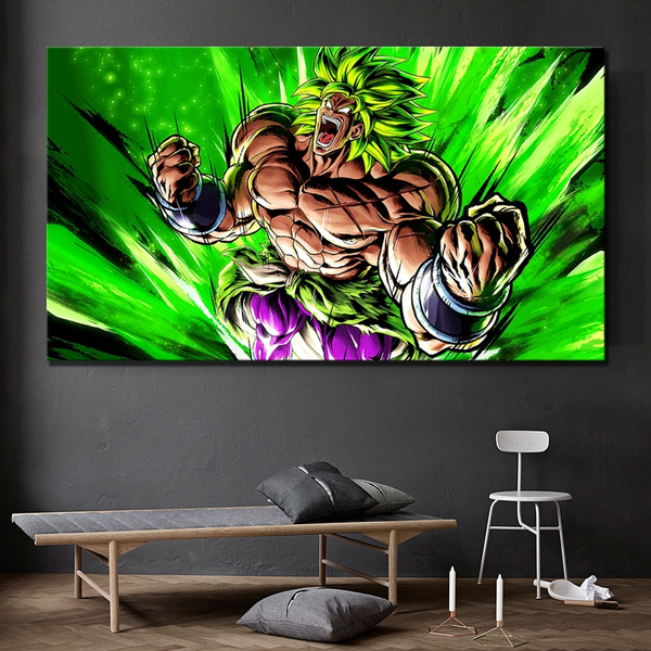 1 Piece Dragon Ball Super Broly Cartoon Movie Poster Painting Super ...