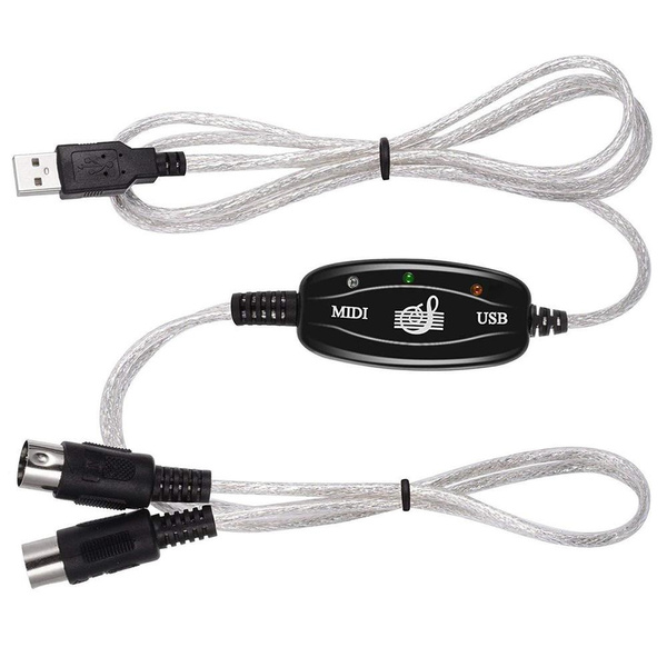 USB to MIDI Cable Converter,5-pin USB to MIDI Interface Converter Cable ...