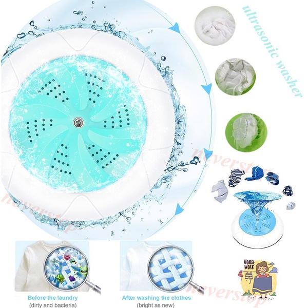 USB Ultrasonic Turbine Washing Machine Portable Spin Dryer Laundry ...