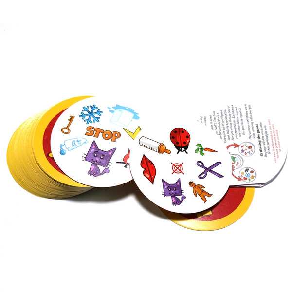 Mini Spot Cards Game 55 Cards 70mm without tin Box for Home Party Kids ...