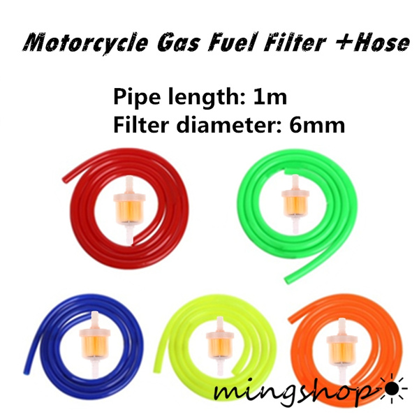 6mm Motorcycle Gas Fuel Filter Petrol Pipe Hose Line For Motor Scooter 6mm Motorcycle Gas Fuel Filter Petrol Pipe Hose Line For Motor Scooter