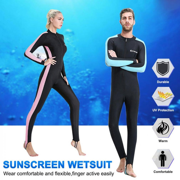 practical Men and Women Full Body Diving Suit Stretch Wetsuit Anti-UV ...