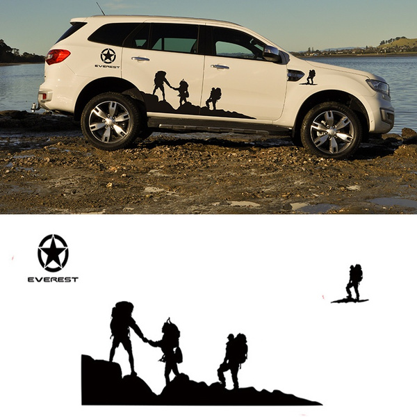 2PCS Car Decals Body Brothers Army Personal Styling Protect Scratch ...