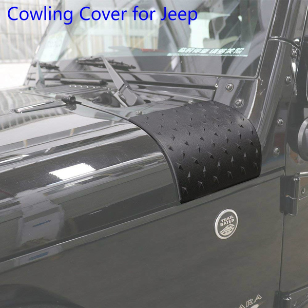Black Cowl Body Armor Outer Cowling Cover for Jeep Wrangler JK JKU ...