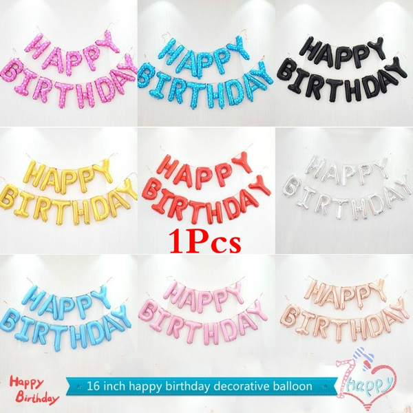 16 Inch Happy Birthday Balloon Party Decorations | Wish