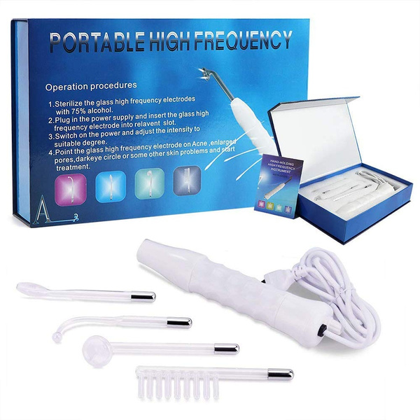 High Frequency Facial Machine, Portable Handheld High Frequency Wand ...