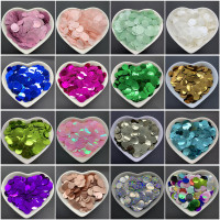 400Pcs 10mm Colorful Large Sequins With 1 Side Hole PVC Flat Round ...