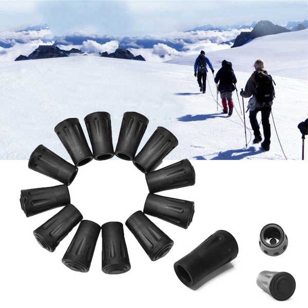 6pcs Walking Stick Caps Rubber Tips End for Hiking Sticks Trekking Pole ...