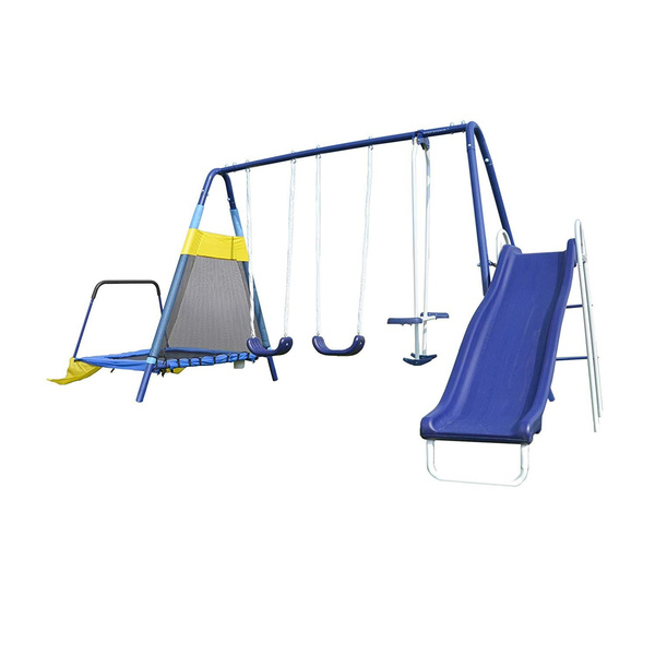 Sportspower Almansor MSC-3242-BM 6 Child Playground Swing Set w ...