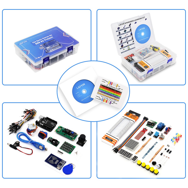 LAFVIN Basic Starter Kit/Learning Kit include UNO R3 Board,LCD1602 IIC ...