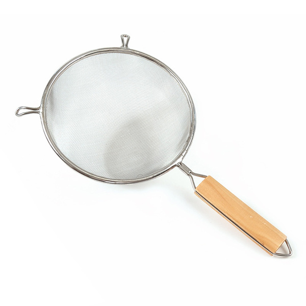 Stainless Steel Kitchen Flour Handheld Screen Mesh Strainer Flour Sieve ...