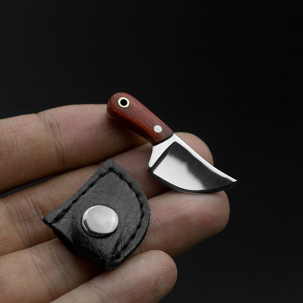 MINI Butcher Knife Keychain Pocketknife Neck Knife Pendant with Lanyard ...