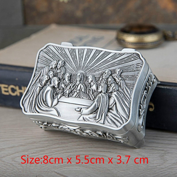 2019 New Small Size Metal Jewelry Box The Last Supper Theme Christian ...