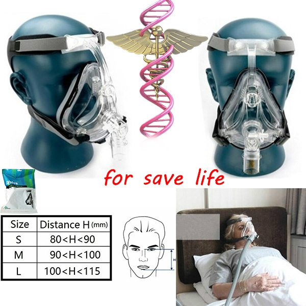 Professional Suit FM Full Face Nasal Mask with Headgear for CPAP BiPAP ...