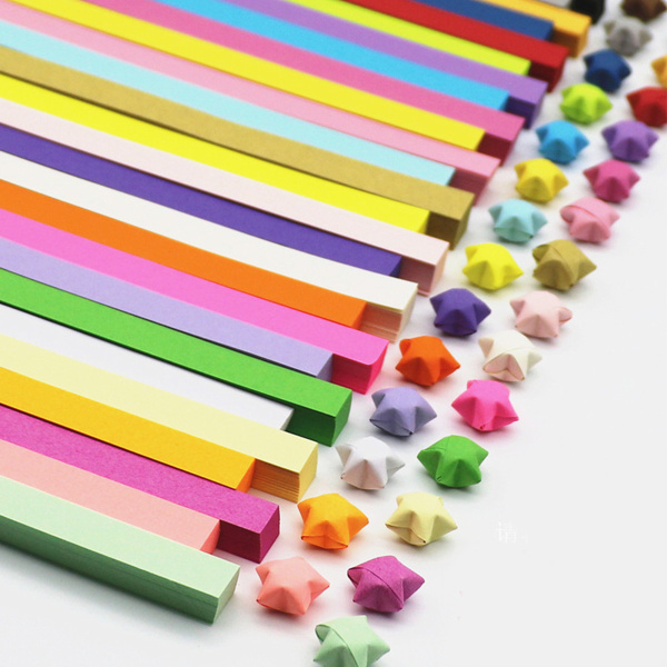 540 Sheets 27 Colors Lovely Cute Star Folding Paper Lucky Wish Star ...