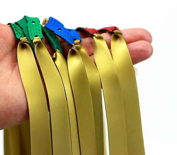 7pcs 1mm Flat Rubber Band Thicknes Slingshot Hunting Catapult Natural ...