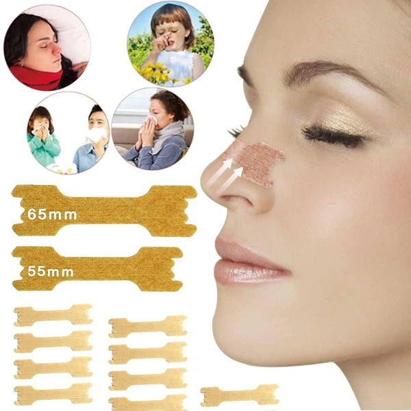 15/30Pcs Anti-snoring Breathing Breathable Nose Belt Ventilation Health ...