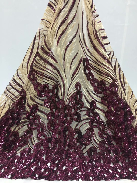 5 yards/piece Sewing Lace African Lace Fabric DIY Women Evening Dress ...