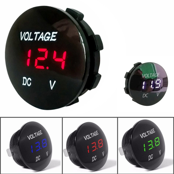 5-48V Digital Panel Voltmeter Voltage Meter Volt Tester Blue ...