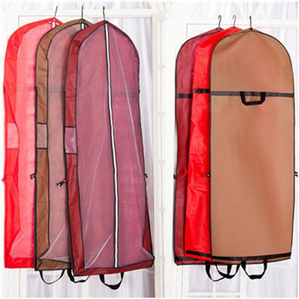 155CM Foldable Storage Bag Cover Home Dress Clothes Garment Suit Cover ...