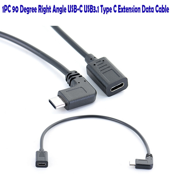 1PC 27cm 90 Degree Right Angle USB-C Extender Professional USB3.1 Type ...