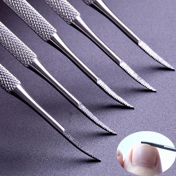 Double Ended Toe Nail File Stainless Pedicure File for Edge Ingrown Toe ...