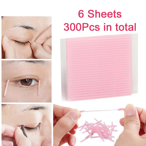 6 Sheets Eyelid Lifting Stripes Double Eyelid Tape Magic Invisible ...